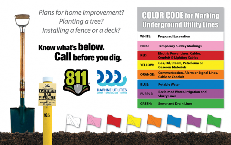 811 Call Before You Dig : Daphne Utilities